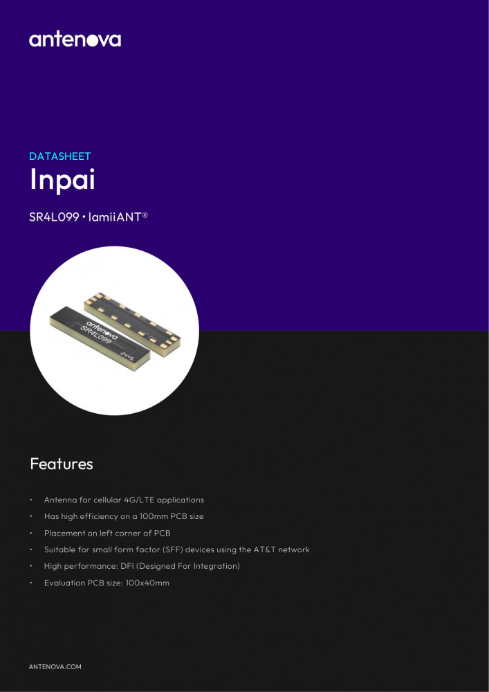 Inpai SR4L099 datasheet page 1