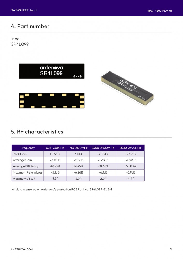 Inpai SR4L099 datasheet page 3