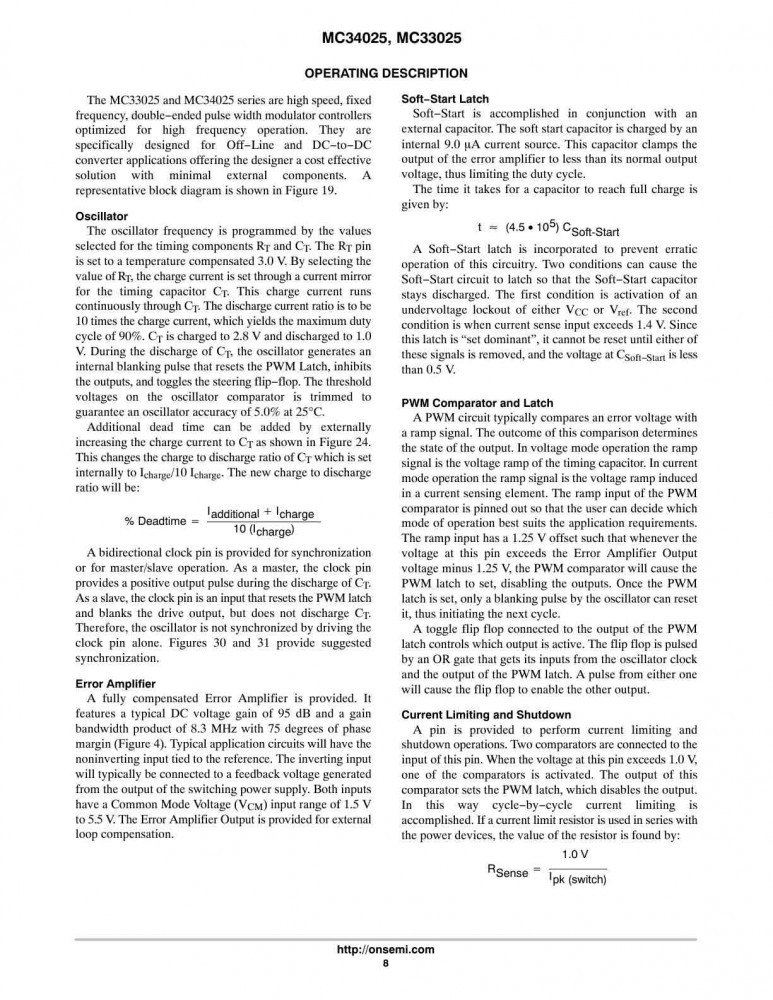 MC34025 datasheet page 8