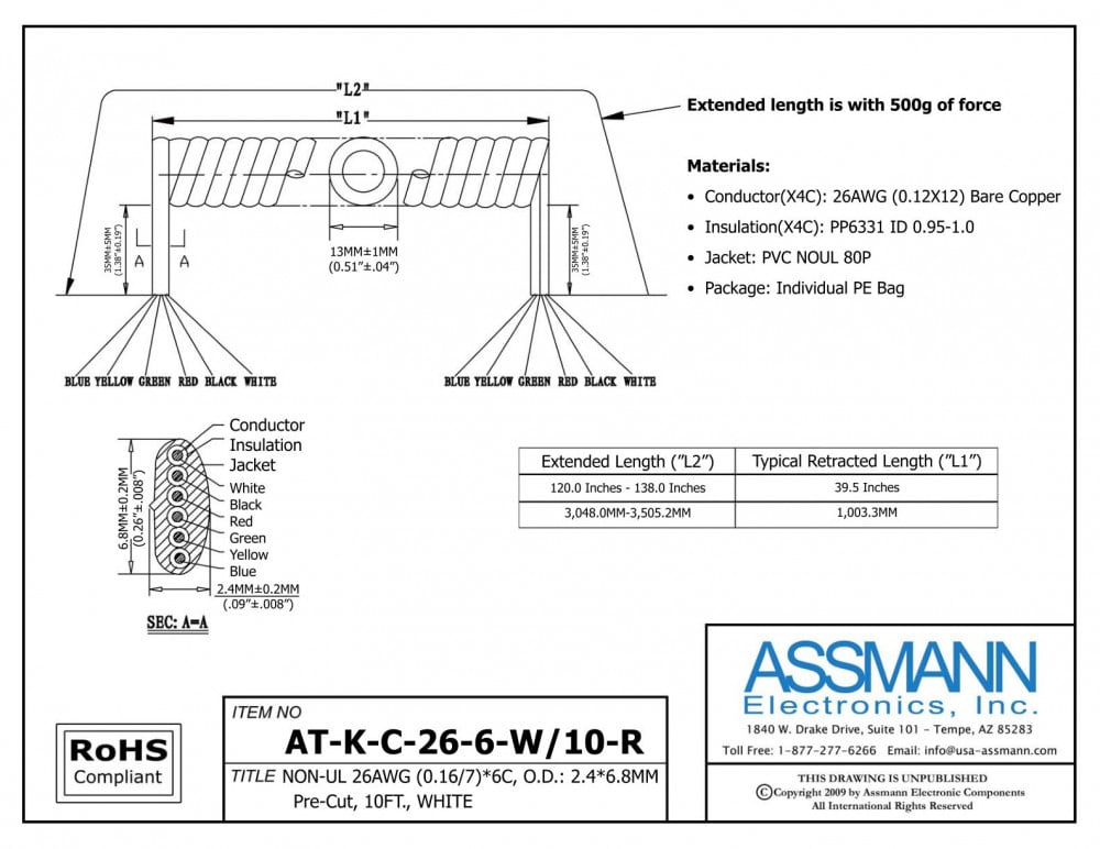 AT-K-C-26-6-W/10 technical drawing