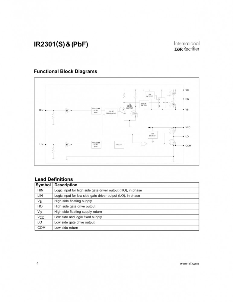 IR2301 technical document page 4