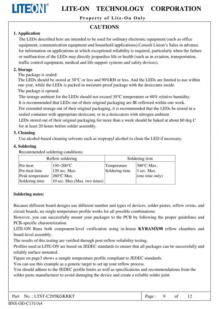 LTST-C295KGKRKT datasheet page 10