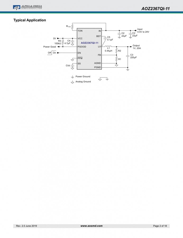 AOZ2367QI-11 datasheet page 2