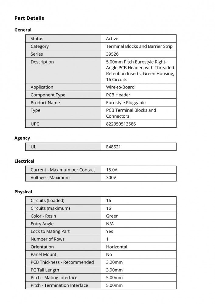 MOLEX 395265016 product document image, page 2