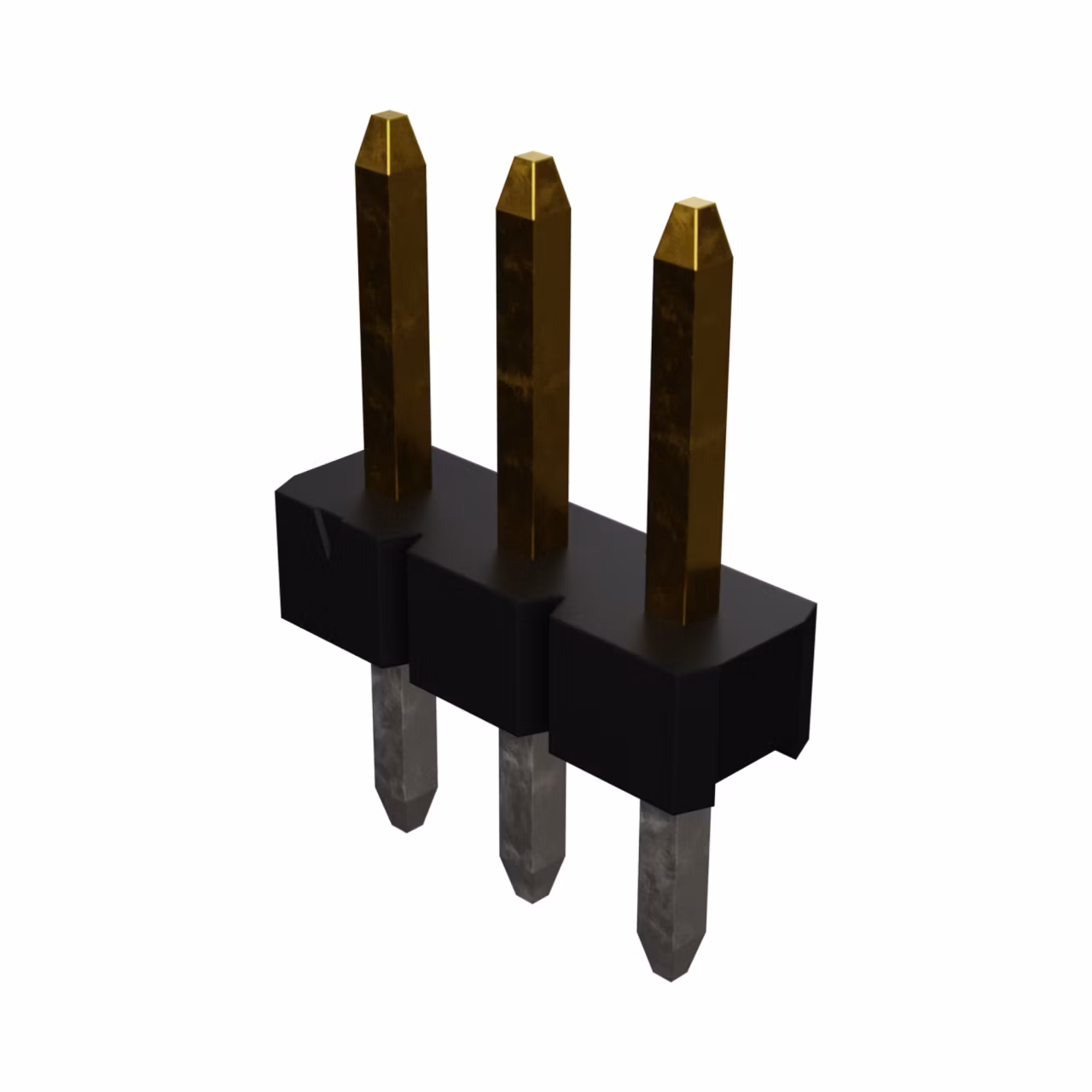2.00mm Pitch Milli-Grid Header, Vertical, Through Hole, Breakaway, 3 Circuits, 0.50µm Gold (Au) Plating, Mating Pin Length 4.00mm, Tail Length 2.70mm, Lead-Free for sale
