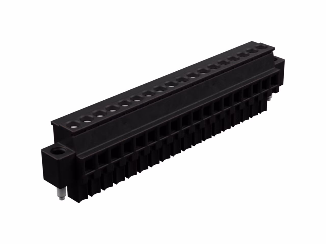 3.81mm Pitch Eurostyle Vertical Plug, with Retention Screws and Standard Imprinting, Rear Wire Entry, Black, 18 Circuits for sale