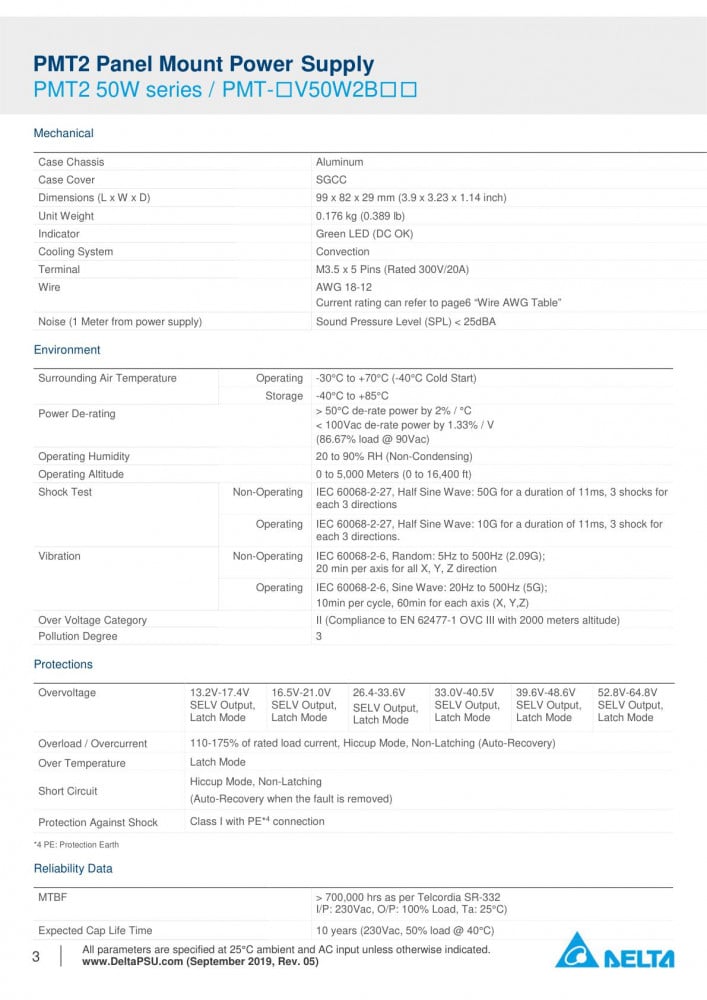 PMT2 datasheet page 3