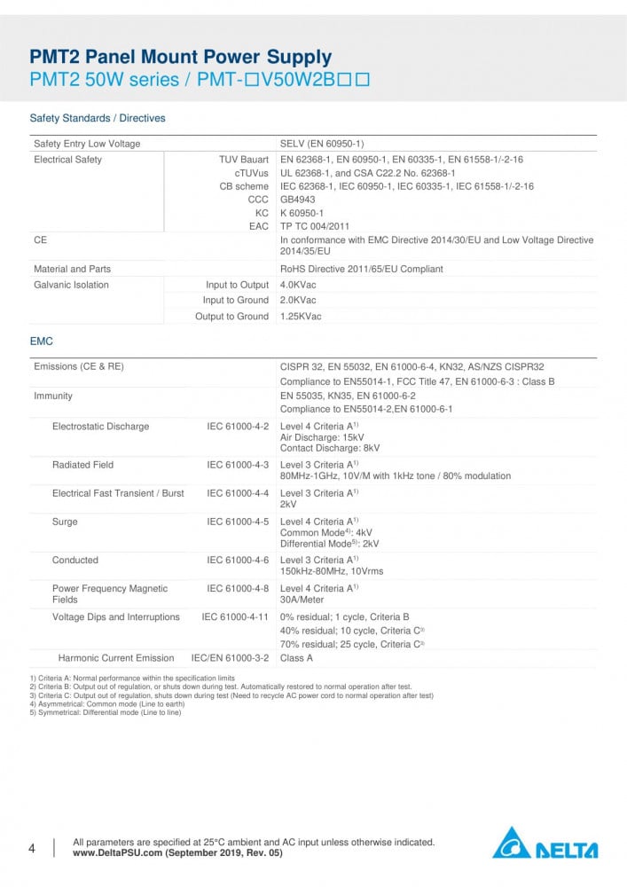 PMT2 datasheet page 4