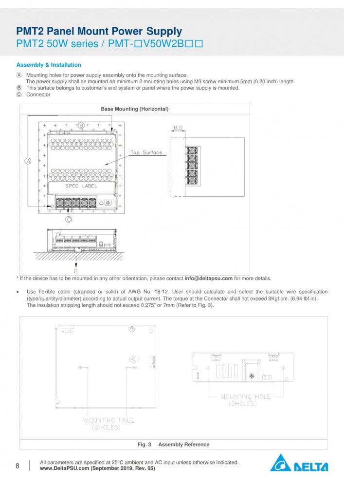 PMT2 datasheet page 8