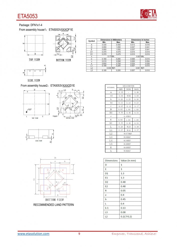 ETA5053 datasheet page 9