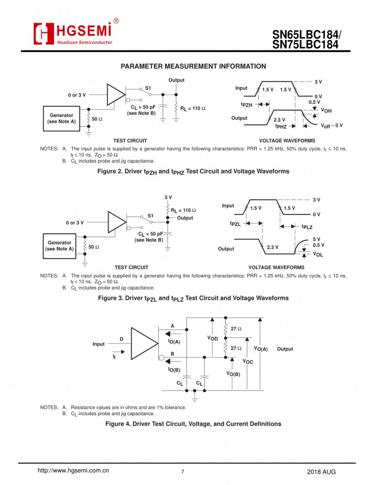 SN75LBC184 technical document page 7