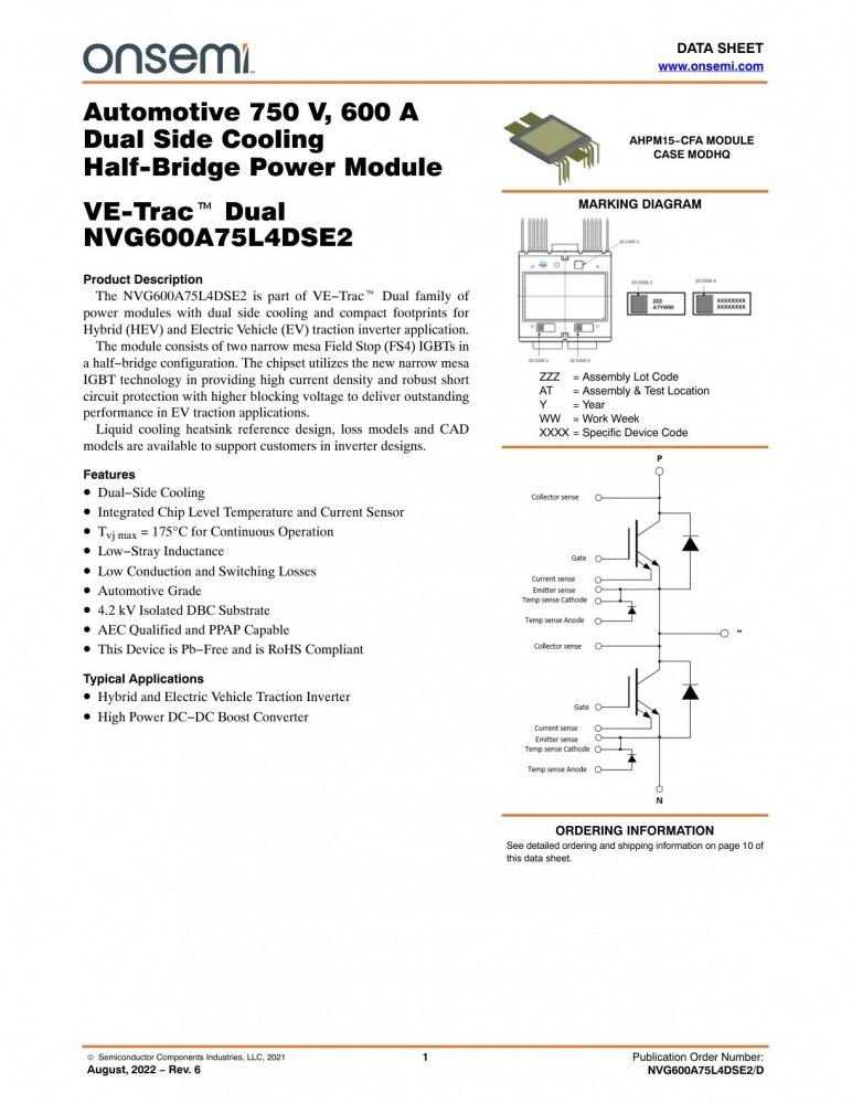 NVG600A75L4DSE2 datasheet page 1