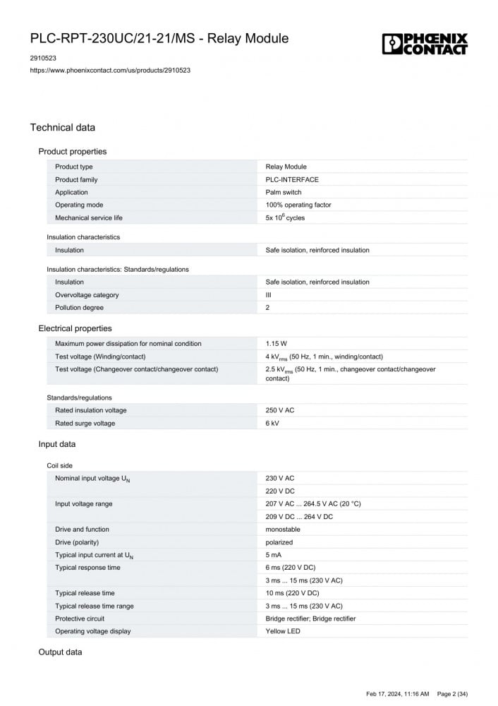 2910523 technical document page 2