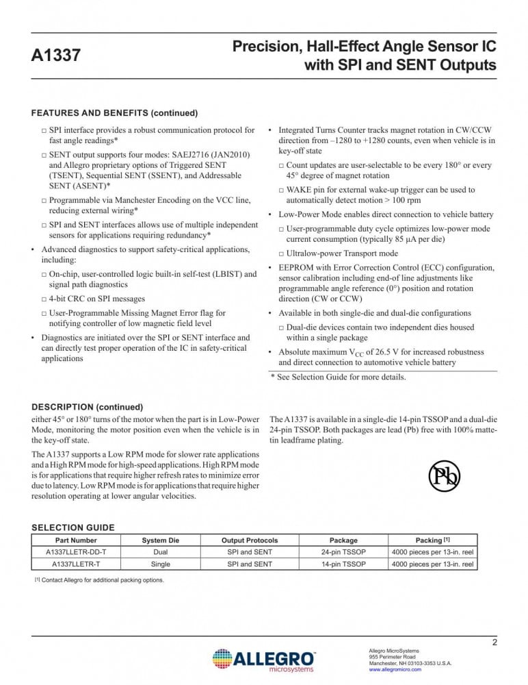 A1337 datasheet page 2