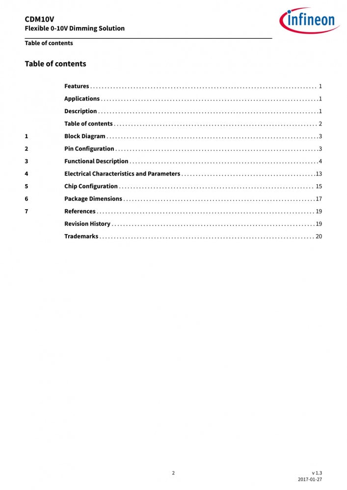 CDM10V datasheet page 2