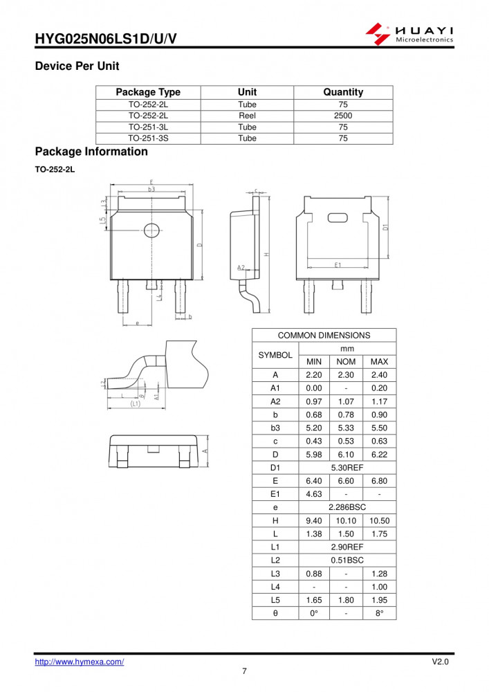 HYG025N06LS1D product document, page 7