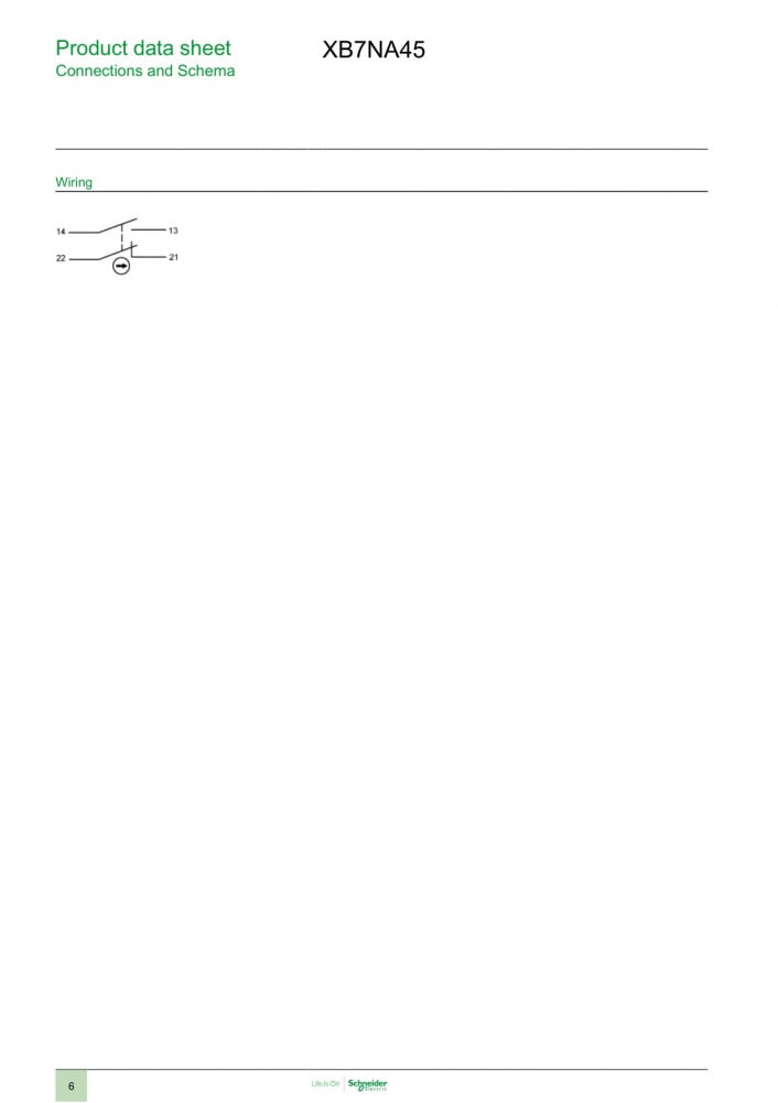 XB7NA45 technical document page 6