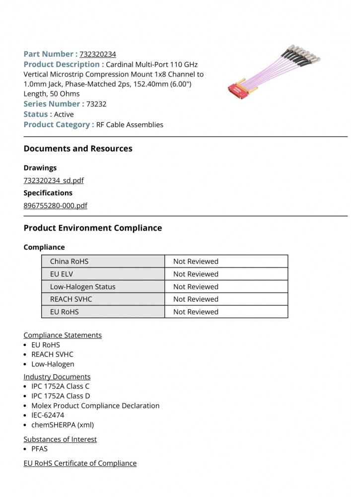 Technical document image 1 for MOLEX 732320234