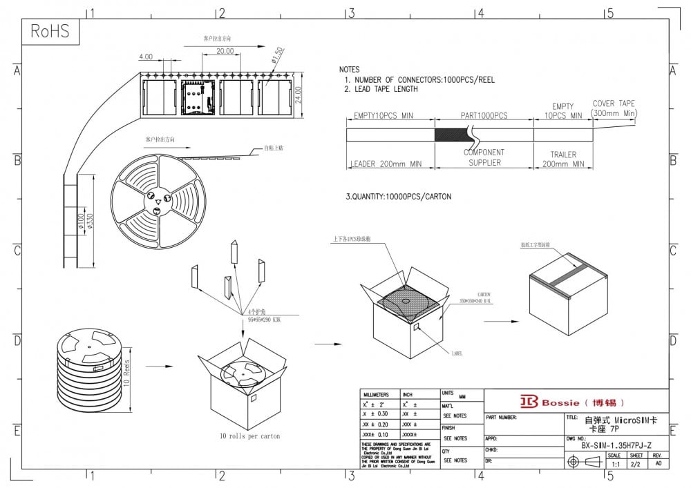 BX-SIM-1.35H7PJ-Z technical document page 2