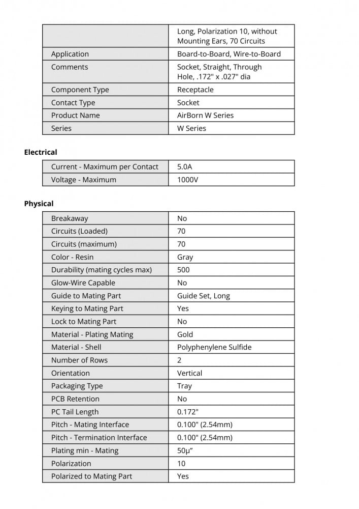 Product technical document image 2
