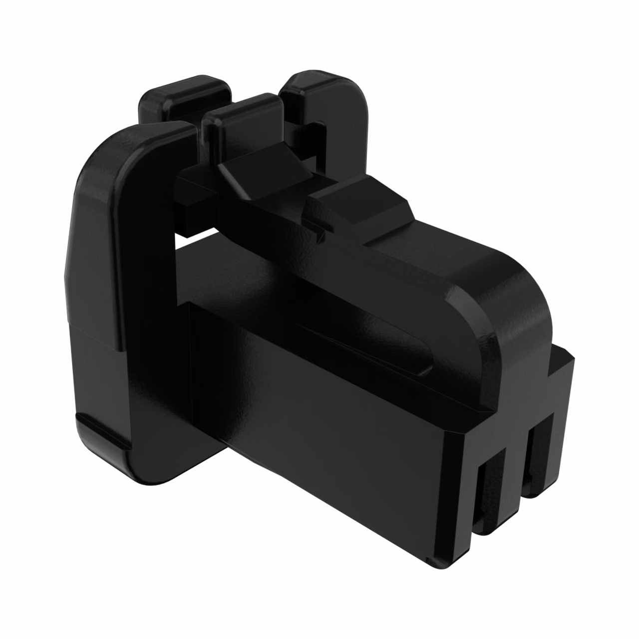 1.00mm Pitch, Rely-On Receptacle Crimp Housing, Single Row, Inner Positive Lock, 2 Circuits, Black for sale