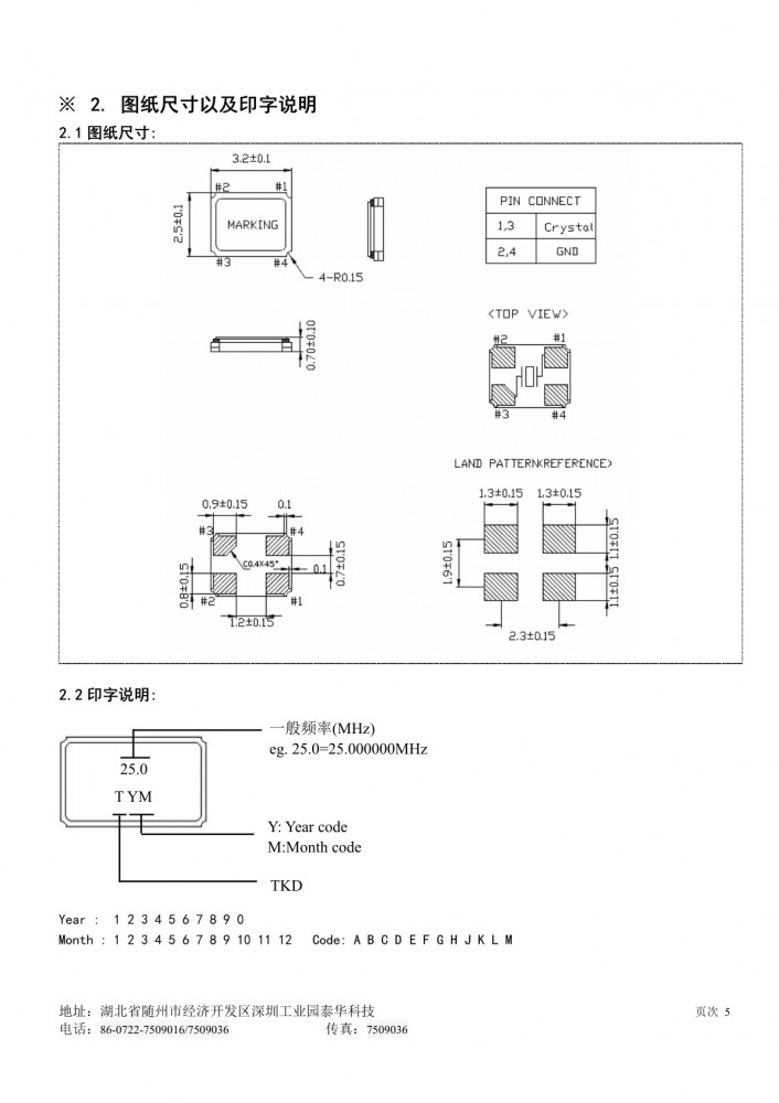 SX32Y025000BA1T specification page 5