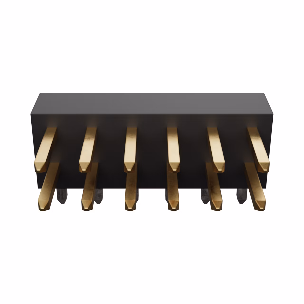 2.00mm Pitch Milli-Grid Header, Right-Angle, Through Hole, 12 Circuits, 0.05µm Gold (Au) Plating, Mating Pin Length 4.00mm, Tail Length 1.85mm, Tray, Lead-Free for sale
