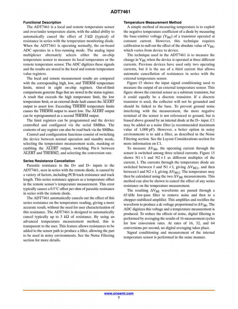 ADT7461 technical document, page 7