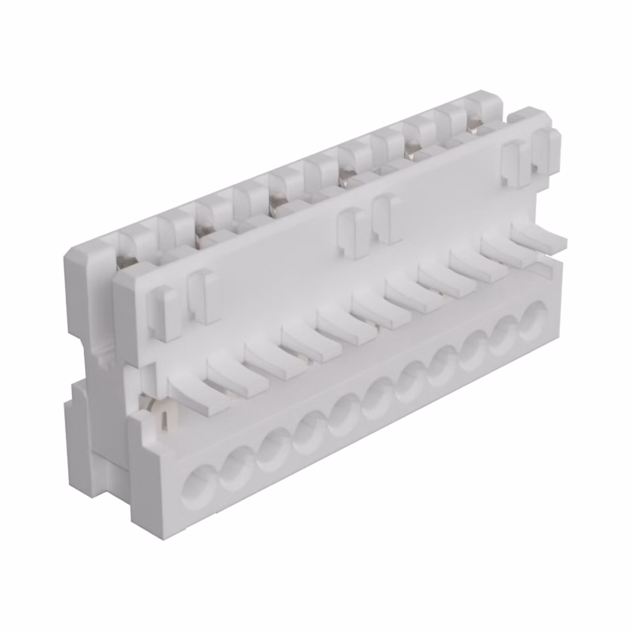 Appli-Mate RAST 2.5 IDT Connector, 5.00mm Pitch, Direct/Indirect, Female, Beaded Terminal, 6 Circuits, Position Keys C, D, E, H, I and J Removed, Open Endwalls for sale