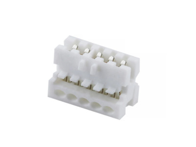 Appli-Mate RAST 2.5 IDT Housing, 2.50mm Pitch, Direct/Indirect, Female, 5 Circuits, Position Keys A, B, E, and F Removed, Polarizing Rib Between Circuits 2 and 3 for sale