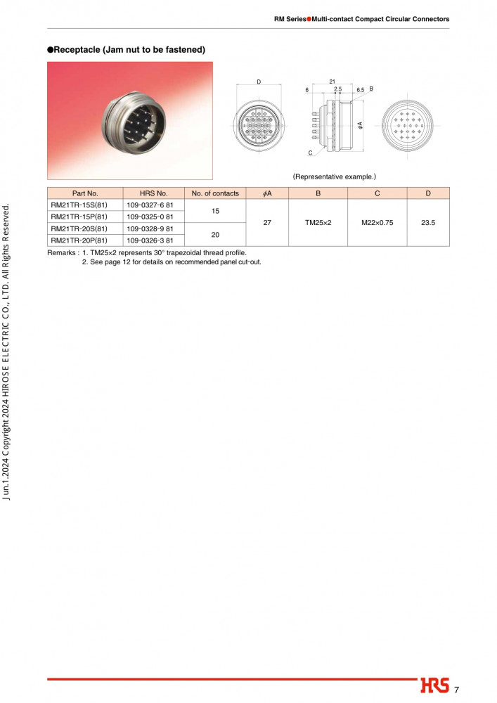 HRS RM Series catalog page 7