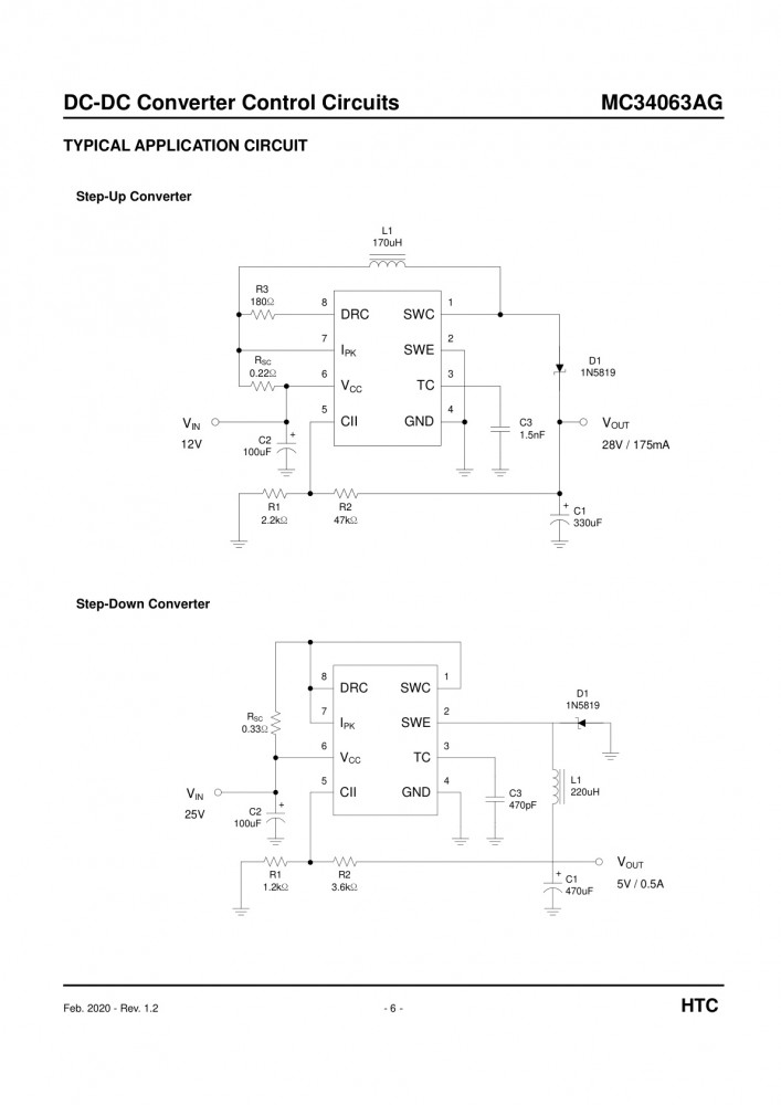 MC34063AGN datasheet page 6