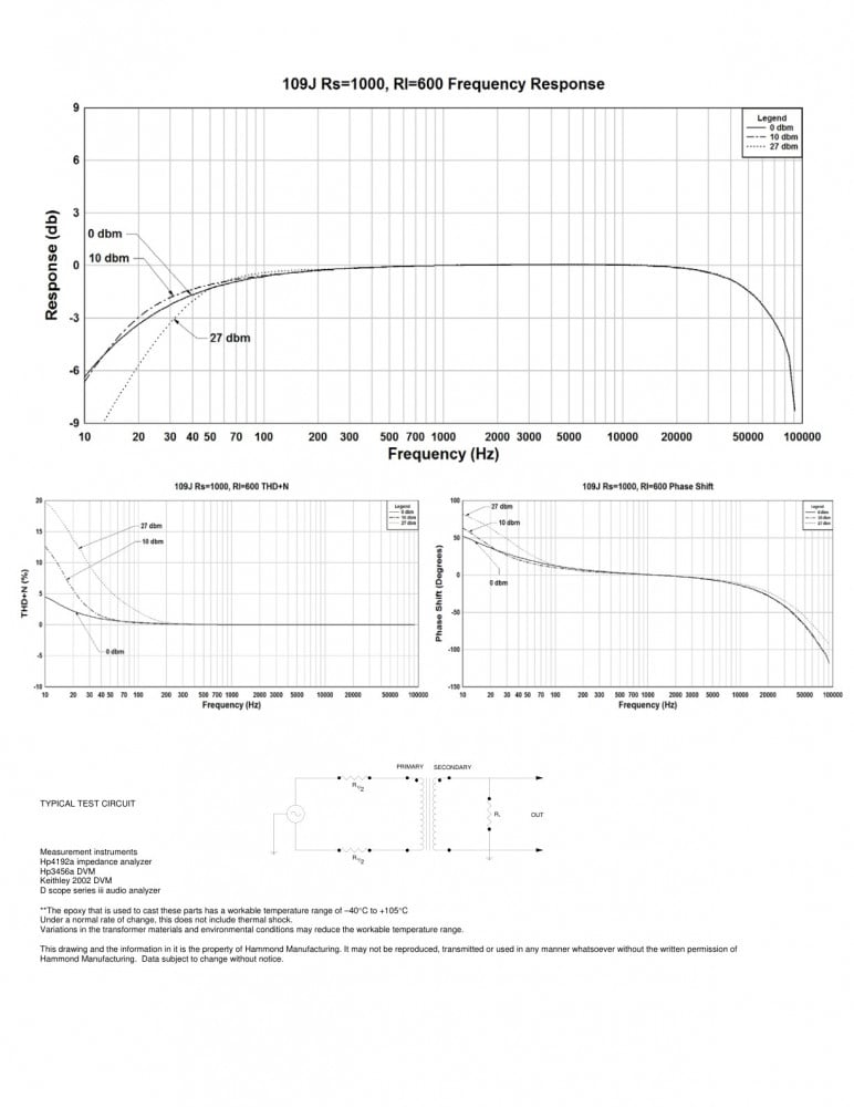 Hammond 109J technical document page 2