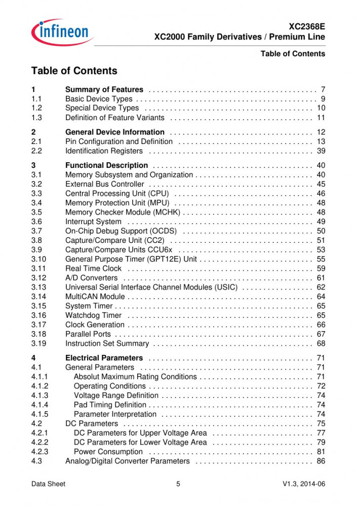 XC2368E datasheet page 5
