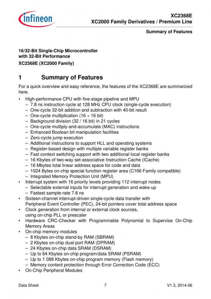 XC2368E datasheet page 7