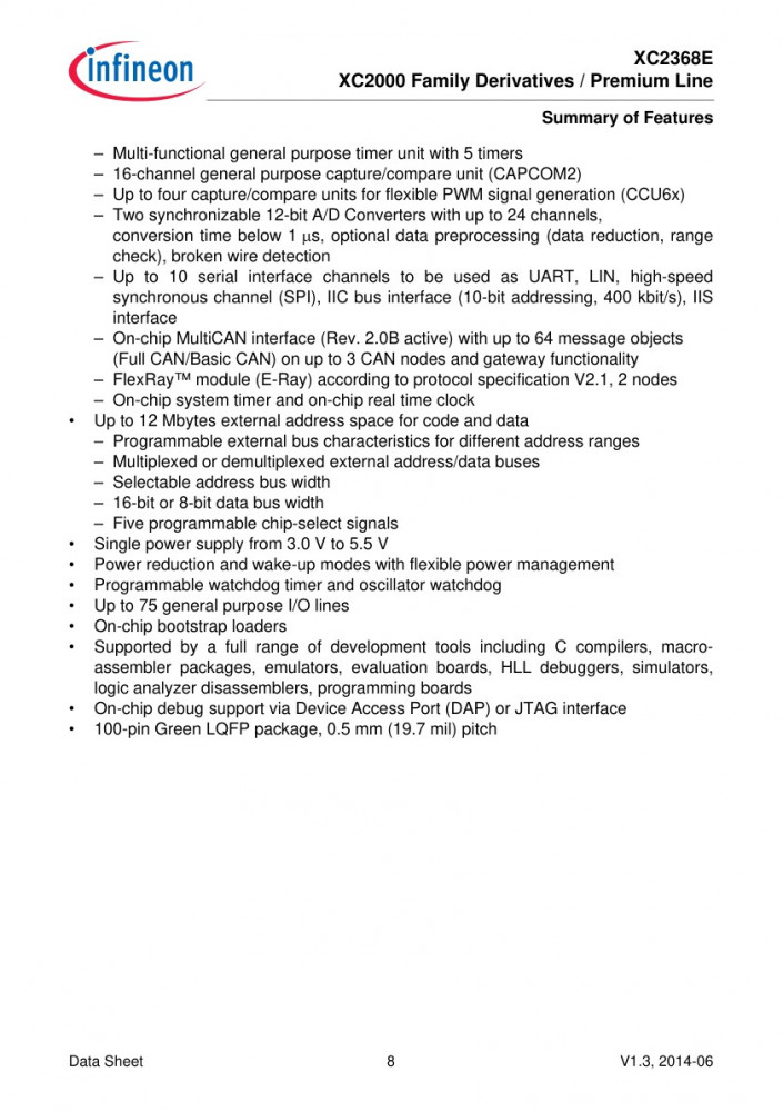 XC2368E datasheet page 8