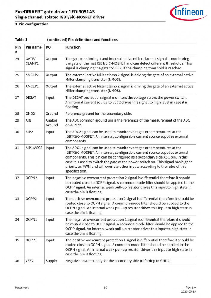 1EDI3051AS datasheet page 10