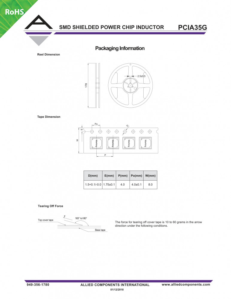 PCIA35G series technical document, page 2