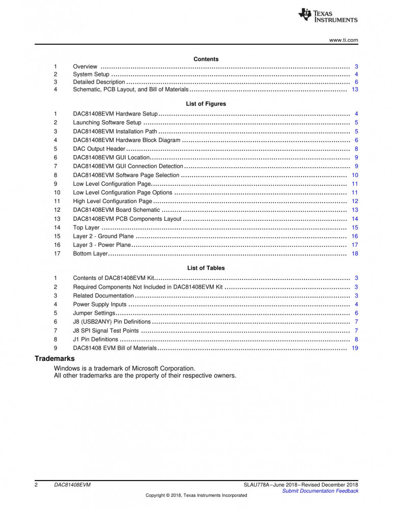 DAC81408EVM user guide page 2