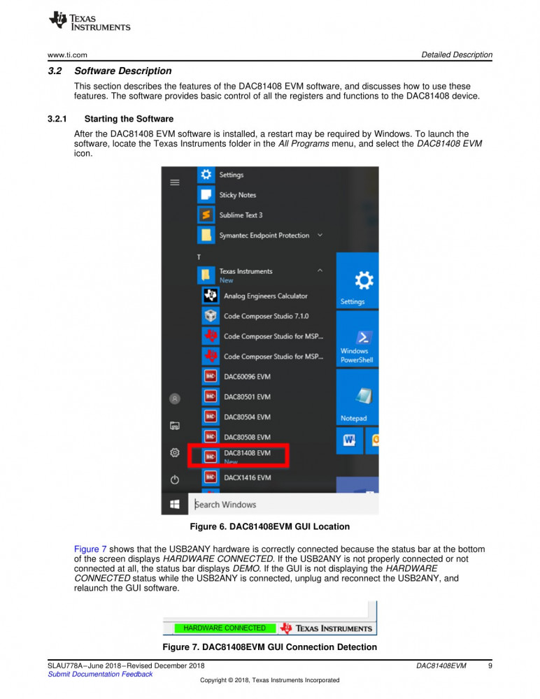 DAC81408EVM user guide page 9