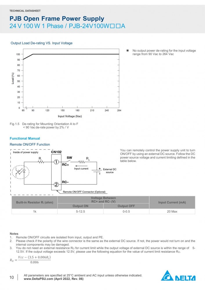 PJB datasheet page 10