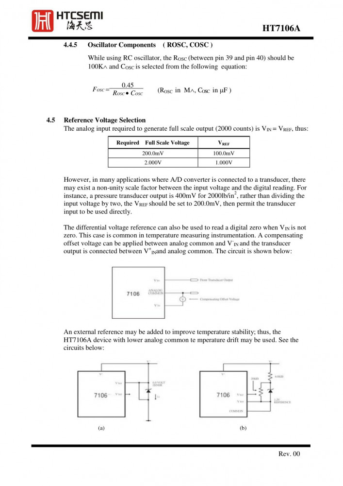 HT7106ANZ datasheet page 9