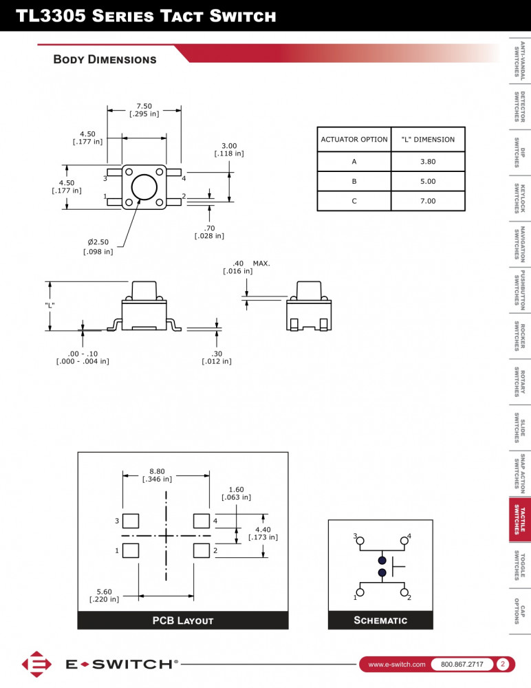 TL3305AF160QG technical document page 2