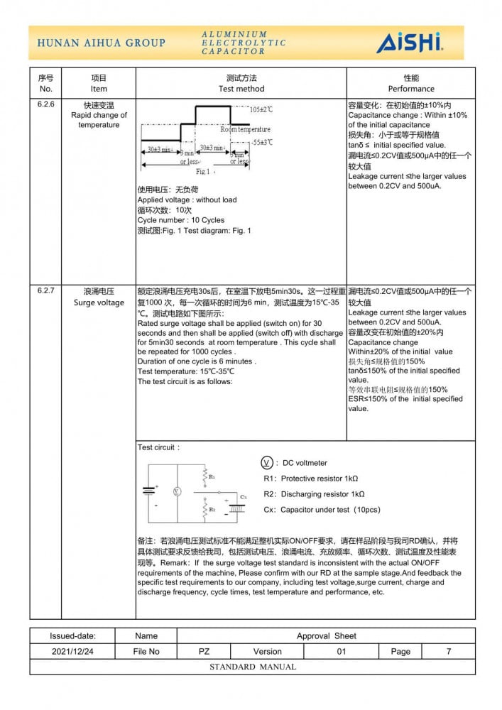AISHI PZ specification page 7
