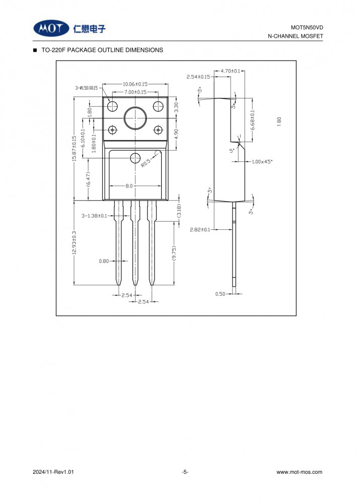 MOT9N90HF datasheet page 5