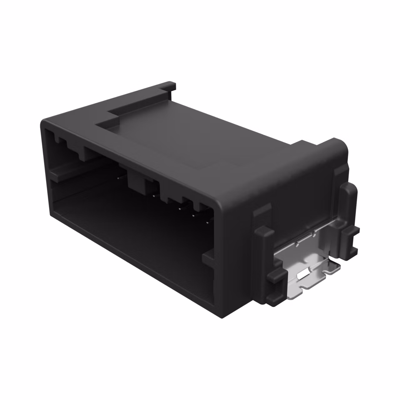 Mini50 Unsealed Header, UL 94 HB, Right-Angle, SMT, Dual Row, 16 Circuits, Tin (Sn) Plating, Polarization Option C, Dark Gray, Tube for sale