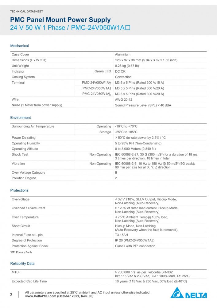 PMC-24V050W1AJ datasheet page 3
