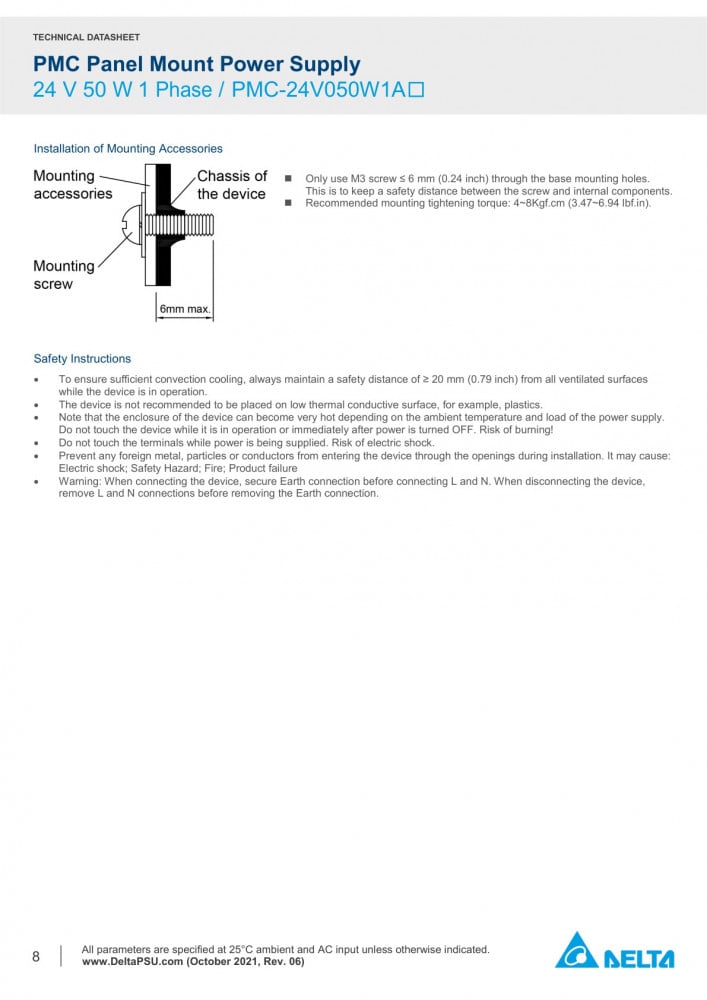 PMC-24V050W1AJ datasheet page 8