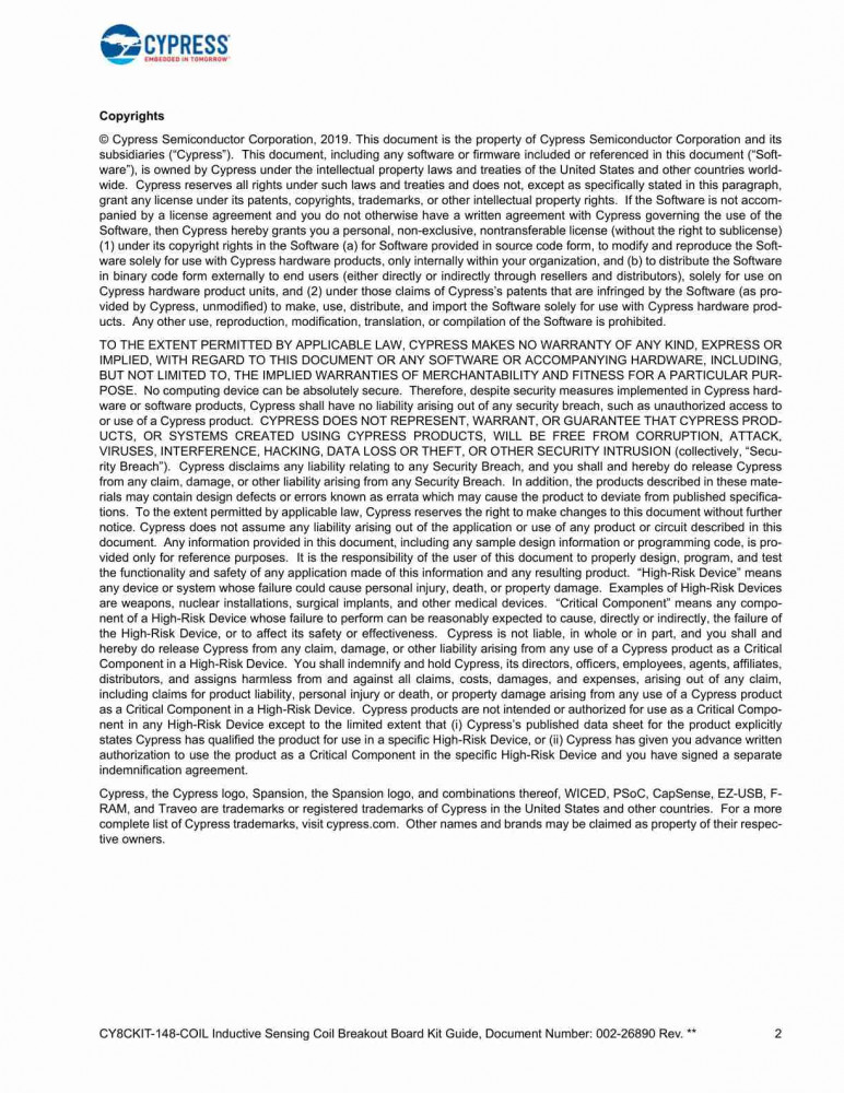 CY8CKIT-148-COIL document page 2