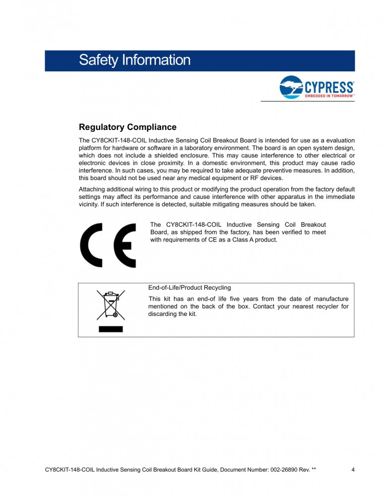 CY8CKIT-148-COIL document page 4